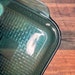 Teal Peacock PYREX Weave Pattern Square Baking Dish, Vintage, Ships ...