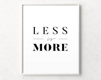 Less is More Art | Etsy