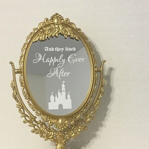 And They Lived Happily Ever After/fairytale Mirror Sign/wedding Escort ...