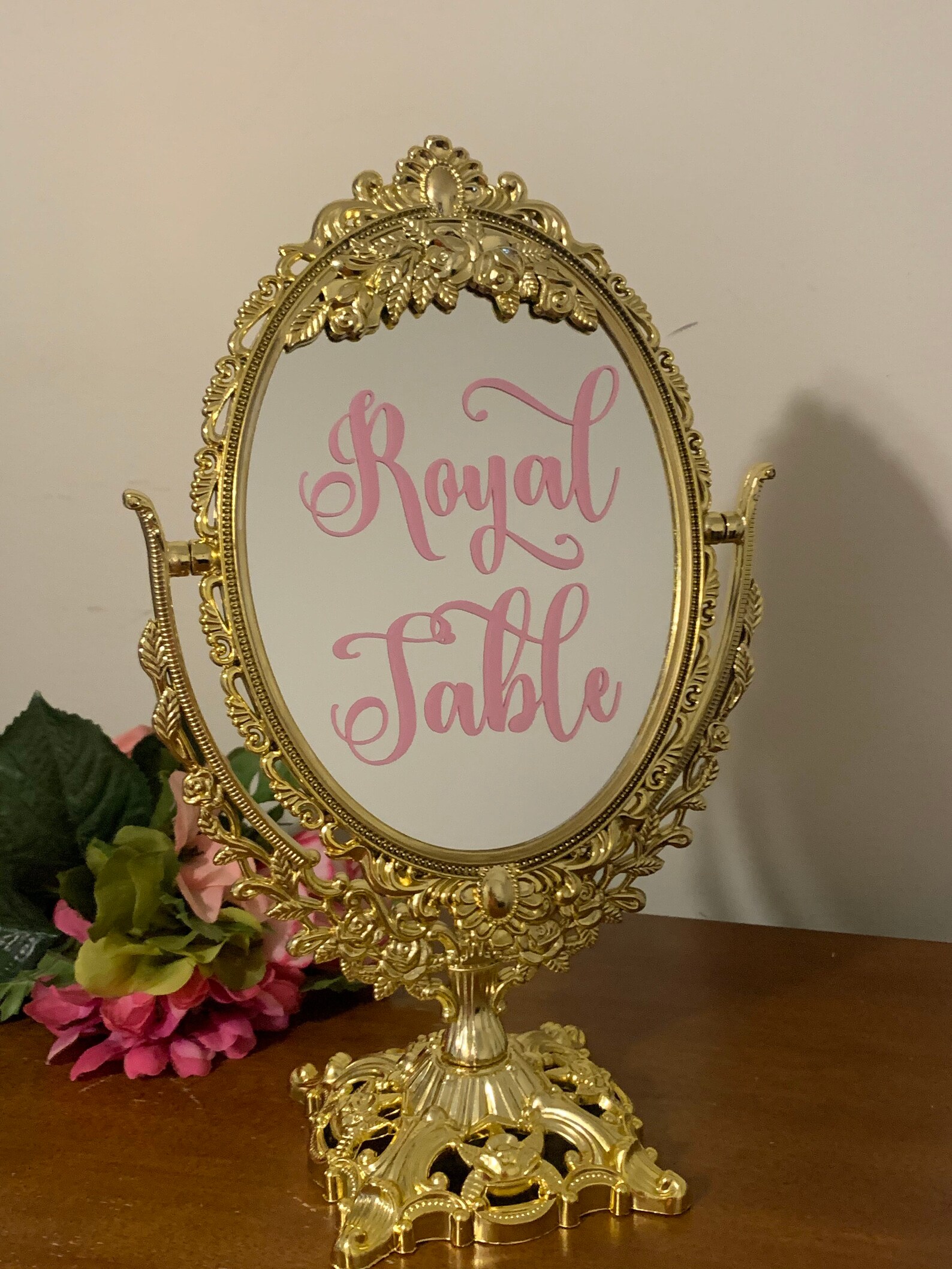 Royal Table Mirror Sign/fairytale Wedding/beauty and the - Etsy