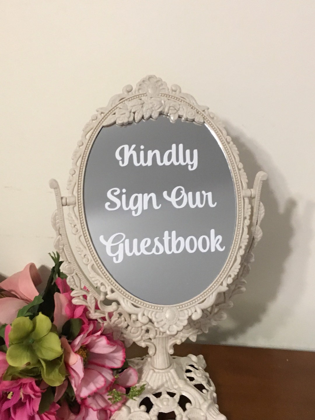 Kindly Sign Our Guestbook/fairytale Mirror Sign/kindly Sign Our ...