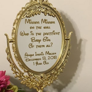 Mirror Mirror on the Wall Fairytale Mirror Sign/fairytale Mirror Sign ...