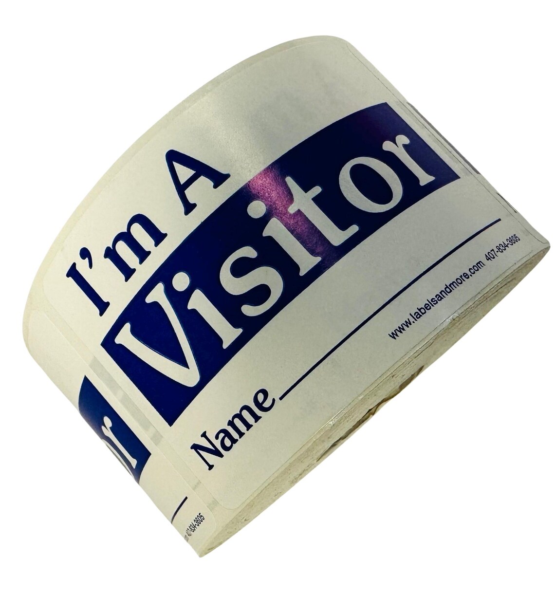 I'm A Visitor Labels: 2x3" Blue Identification Stickers, 600 Total - Etsy