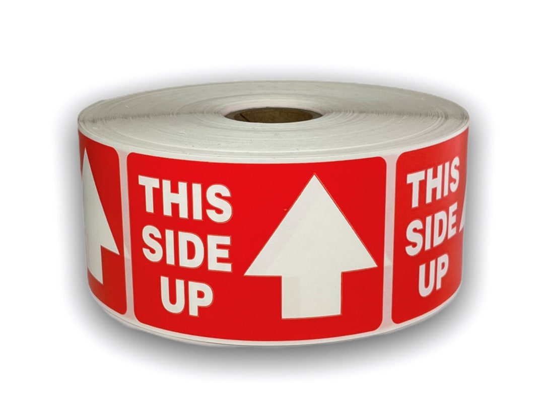 Arrow This Side up Labels | 2"x3" Shipping Handing Fragile Labels ...