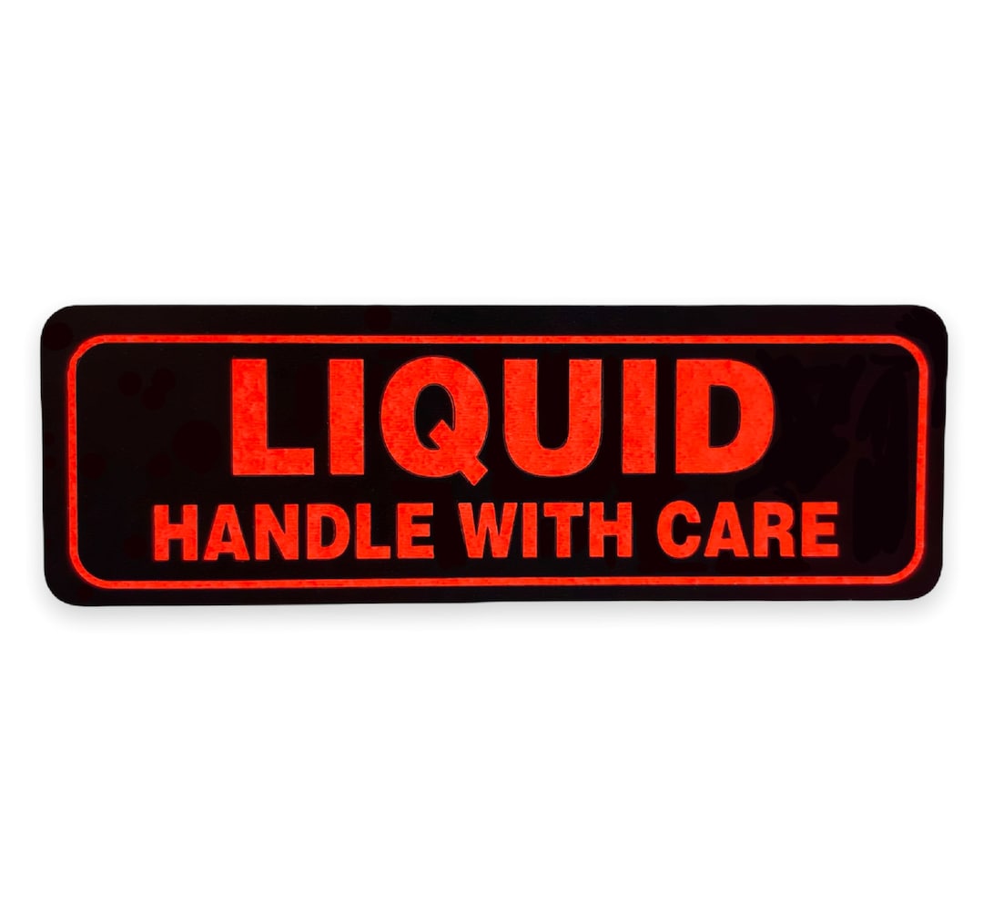 Liquid Handle With Care Shipping Warning Caution Labels - Etsy