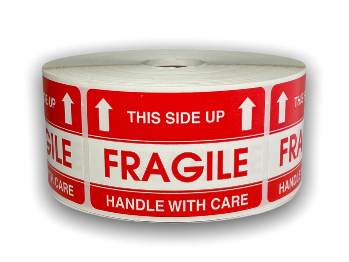 Fragile This Side up Arrow Shipping Labels 2x3 - Etsy