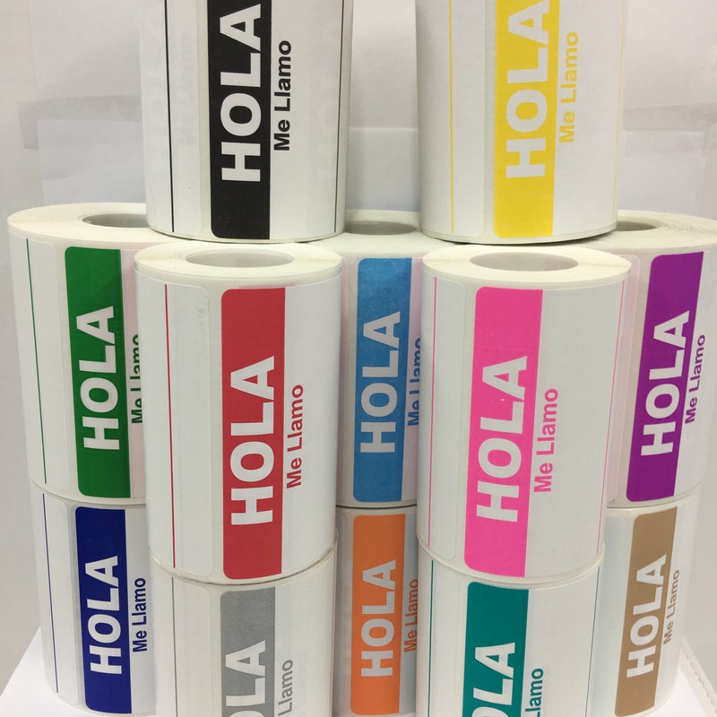 Italian Name Tag Stickers - Etsy