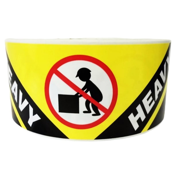 Caution Heavy Sticker - Etsy