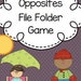 Opposites File Folder Game - Etsy