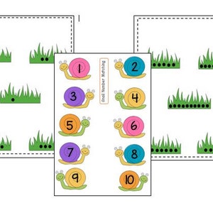 Number Match File Folder Game - Etsy