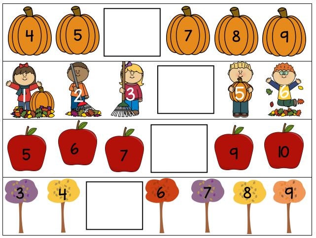 Seasonal Missing Number Strips Busy Bag - Etsy