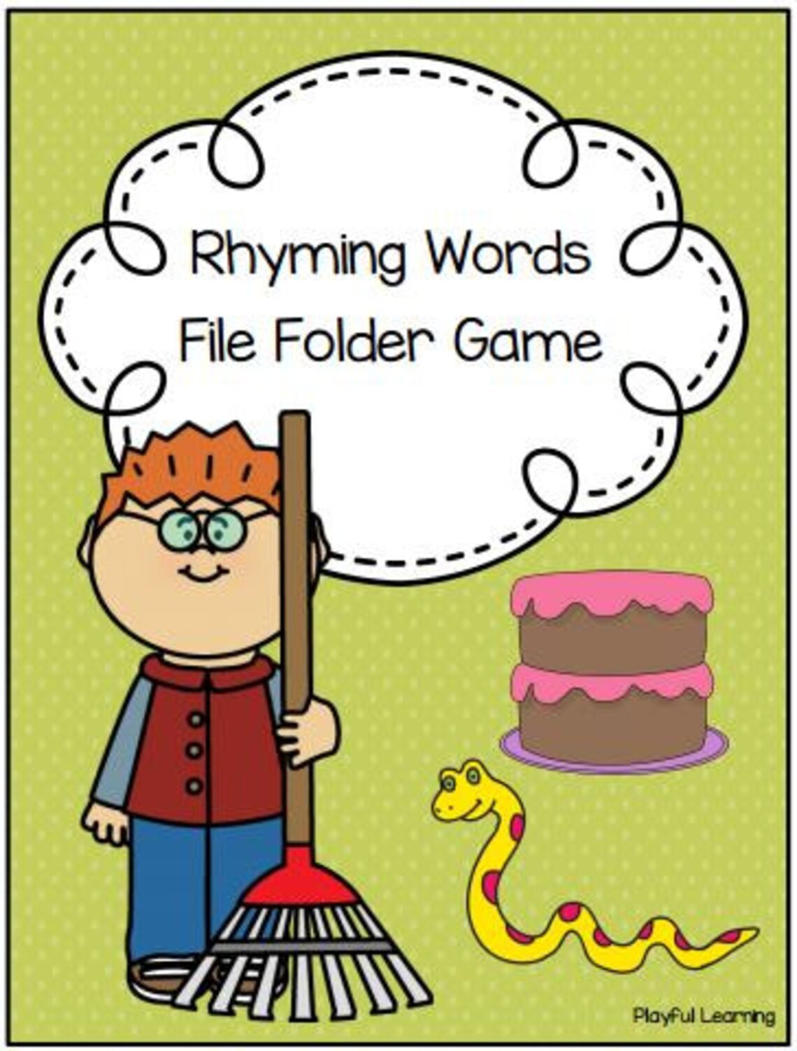 Rhyming Words File Folder Game - Etsy