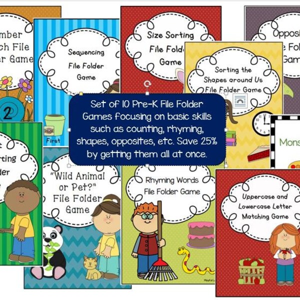 File Folder Games - Etsy