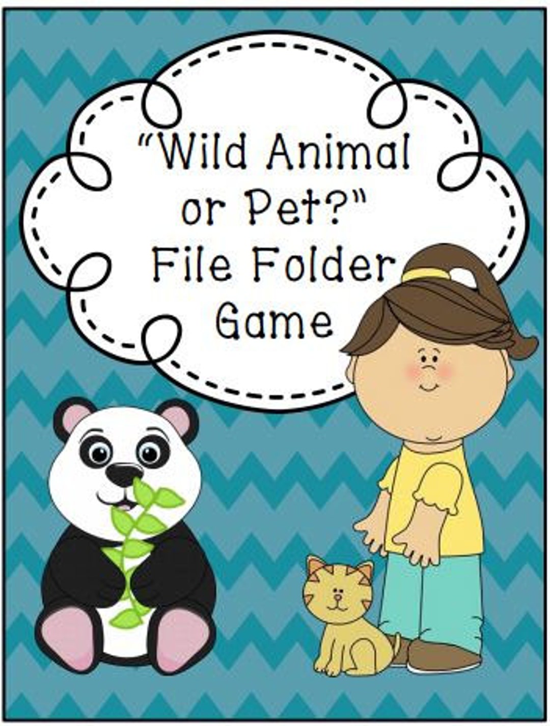Wild Animal or Pet Sorting Game - Etsy