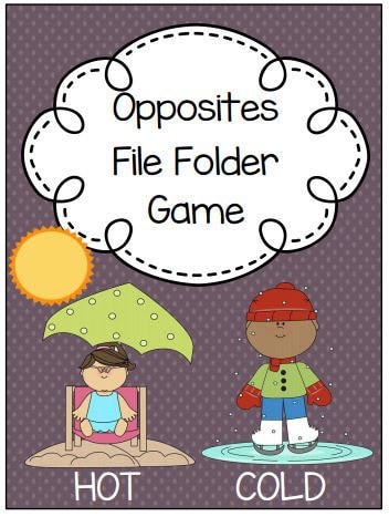 Opposites File Folder Game - Etsy