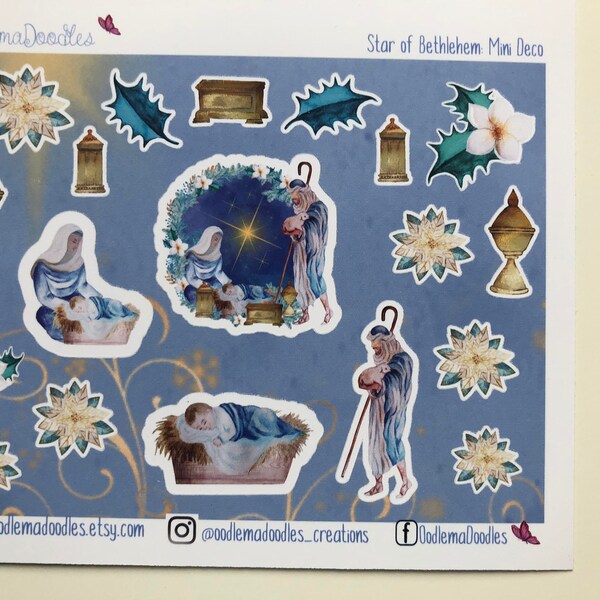 Star of Bethlehem Stickers - Etsy