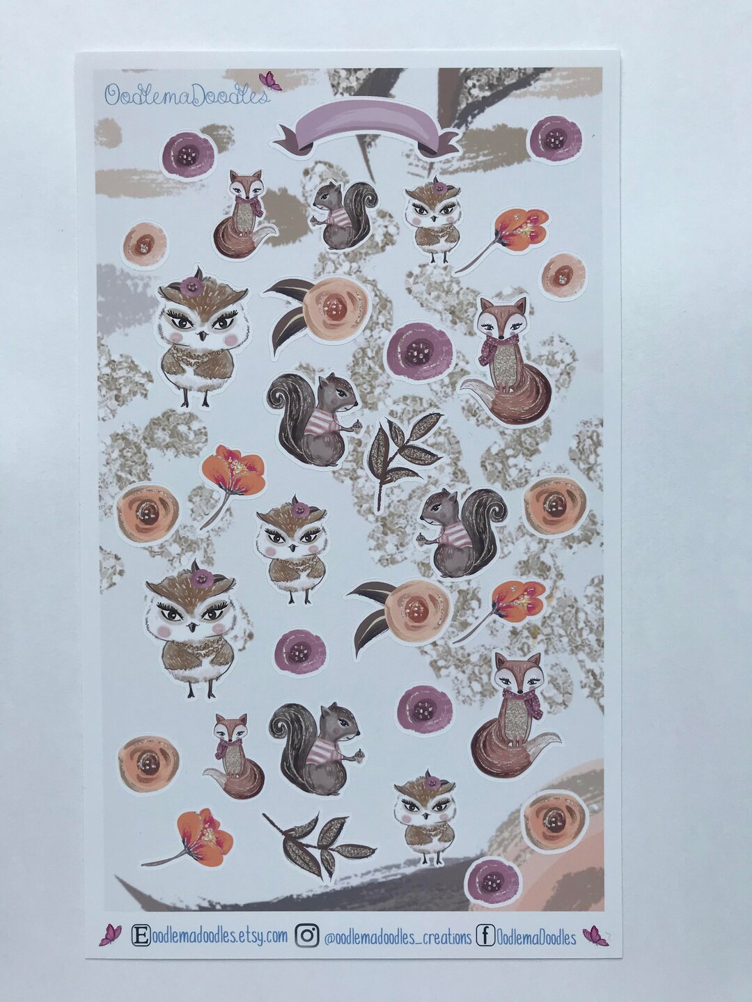Enchanted Forest Decorative Stickers - Etsy