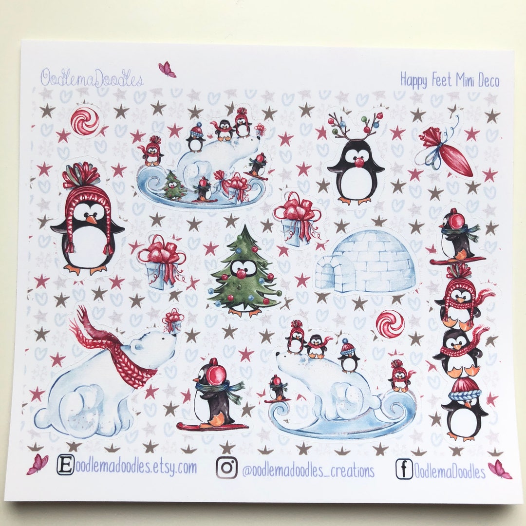 Happy Feet Decorative Stickers - Etsy UK