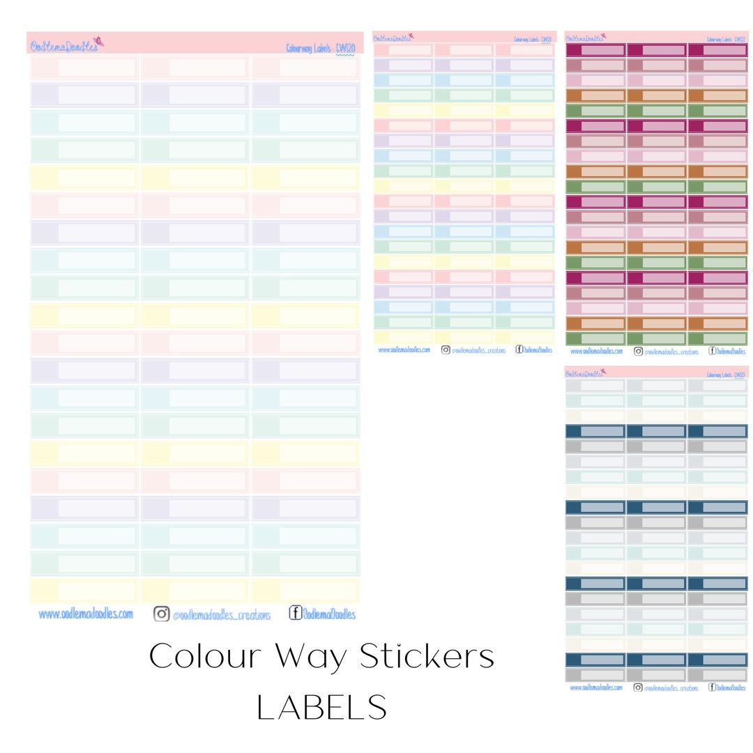 Labels | Functional Planner Sticker, Oodlemadoodles, Basics, Functional ...