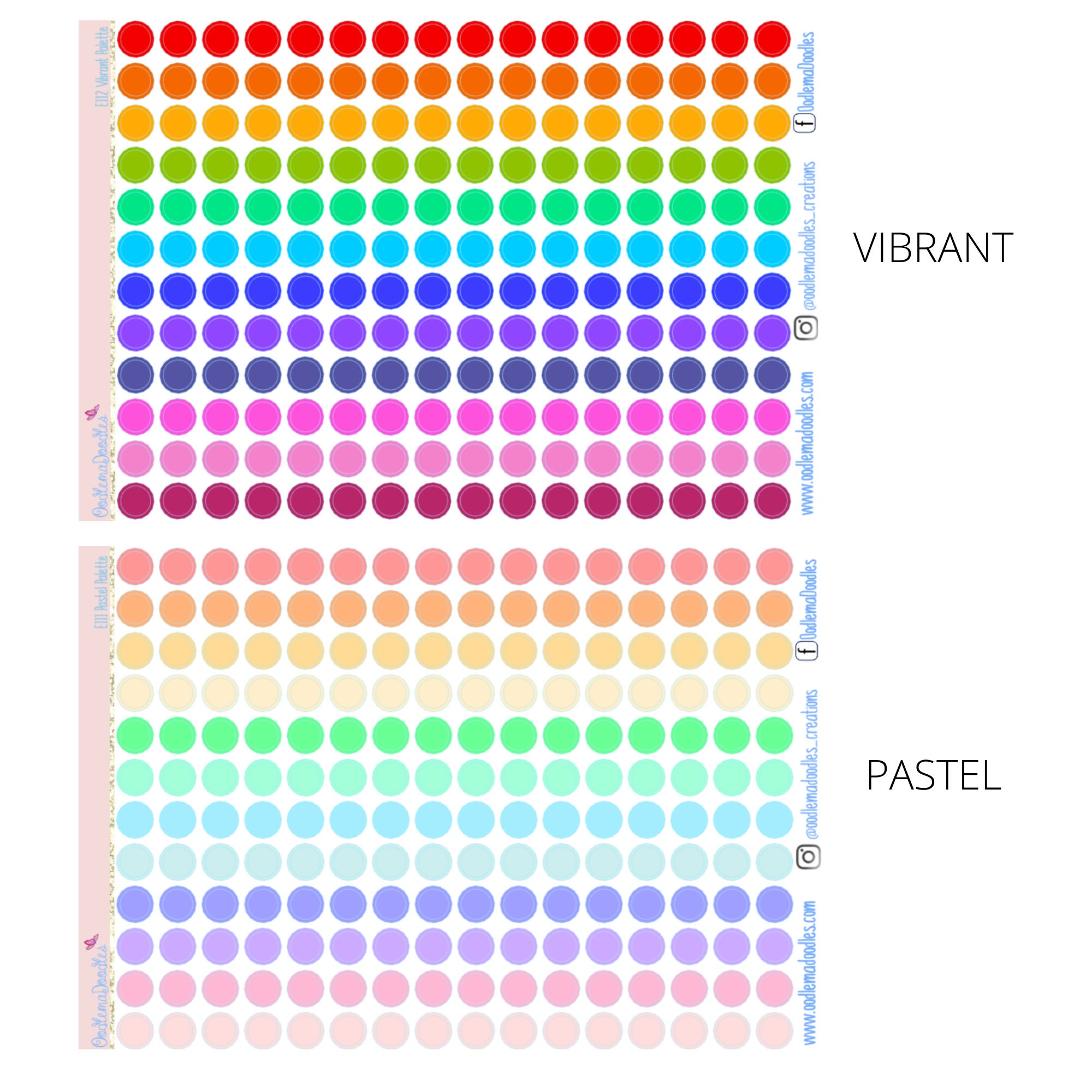 Regular Functional Dots | Planner Stickers, Minimalistic ...