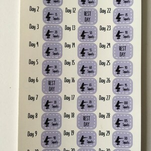 30 Day Challenge Stickers... - Etsy UK