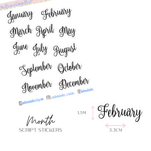 Cute Date Covers Planner Stickers | Etsy
