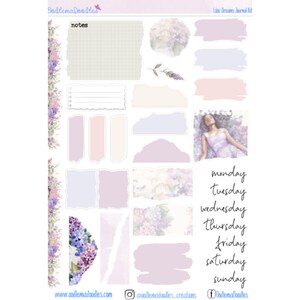 Lilac Dreams | Journal Stickers, Floral, Journaling, Scrap Booking ...