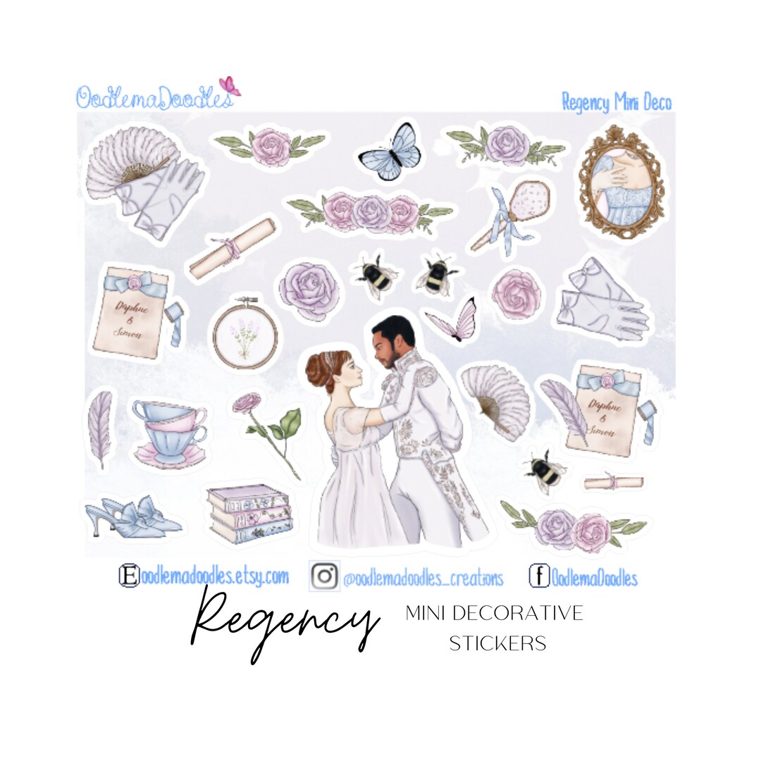 Regency Mini Decorative Planner Stickers Duke - Etsy UK