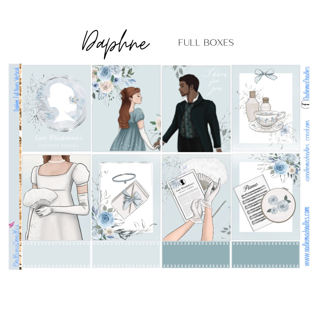 Daphne | Standard Vertical Planner Sticker Kit, Duke - Etsy