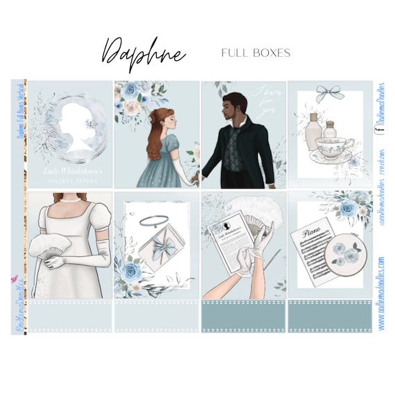 Daphne Standard Vertical Planner Sticker Kit Duke | Etsy