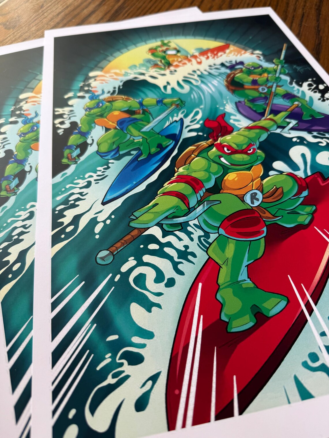 TMNT Sewer Surfin' Fine Art Print - Etsy