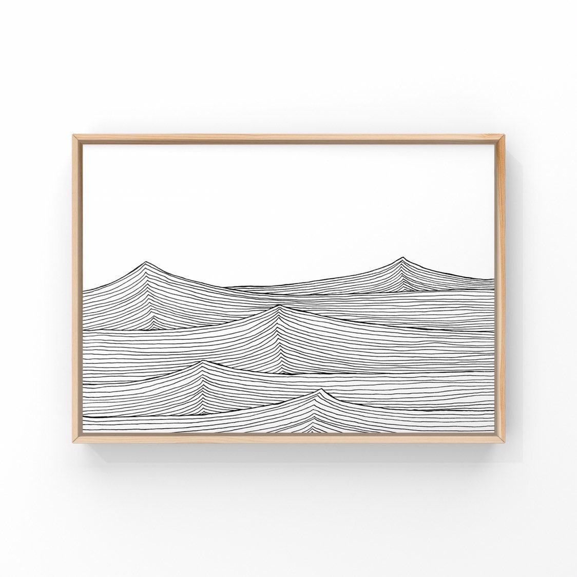 Printable Ocean Print Horizontal Sea Line Drawing Line Art | Etsy Printable Ocean Print Horizontal Sea Line Drawing Line Art | Etsy