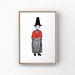Welsh Lady Print, Welsh Gift, Traditional Welsh Costume, Wales Wall Art ...