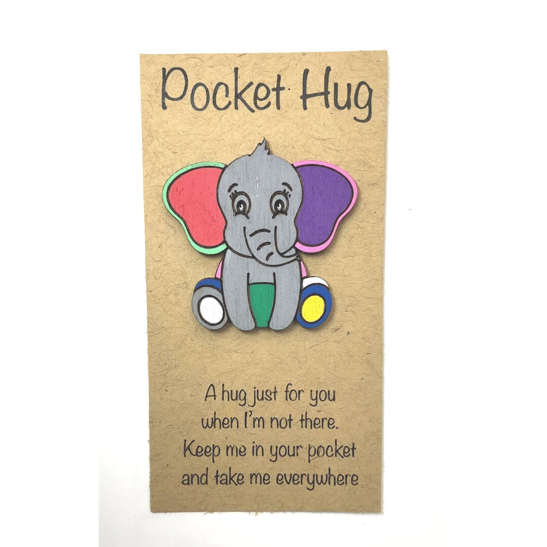 Pocket Hug Elephant Pocket Hug Pocket Pet Pocket Buddy - Etsy