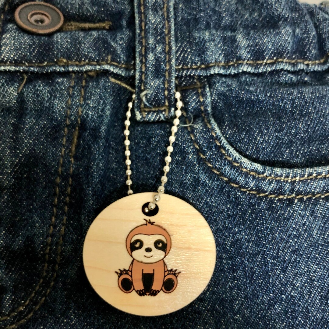 Sloth Backpack Token, Sloth Token, Sloth Pocket Hug - Etsy