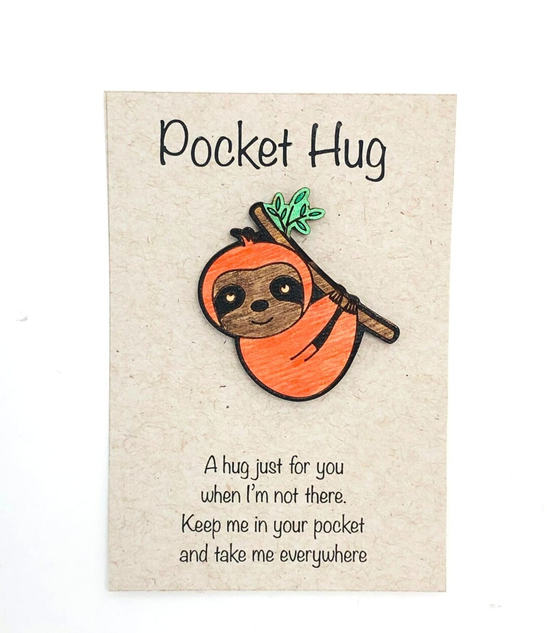 Pocket Hug, Sloth Pocket Hug, Zen Pocket Hug, Sloth - Etsy