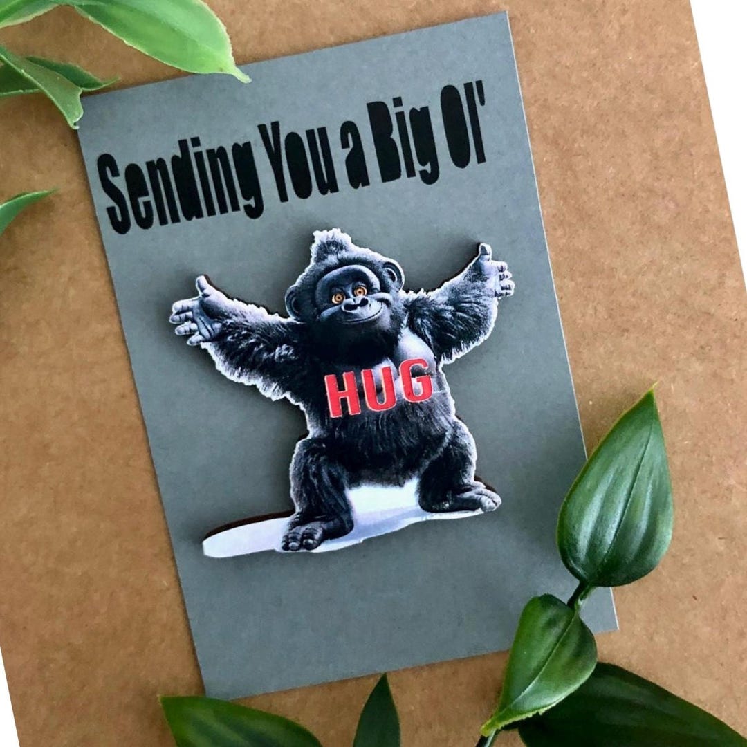 Gorilla Pocket Hug, Gorilla Hug, Good Luck Hug, Keepsake, Best Friend ...