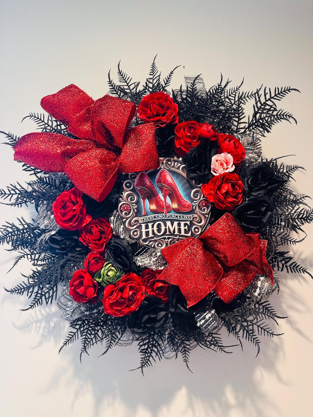 Wicked Welcome – Wizard of Oz-inspired Wreath With Ruby Ribbons - Etsy