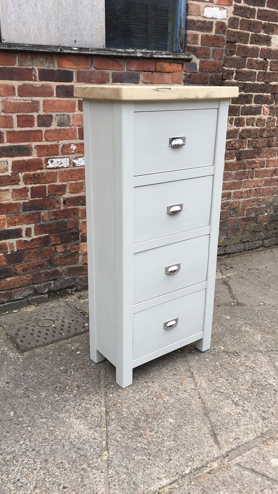 Tall boy Chest of drawers in shaker style. Painted drawers | Etsy