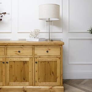 Handmade Large Rustic Sideboard, Solid Reclaimed Wood With 4 Drawers ...