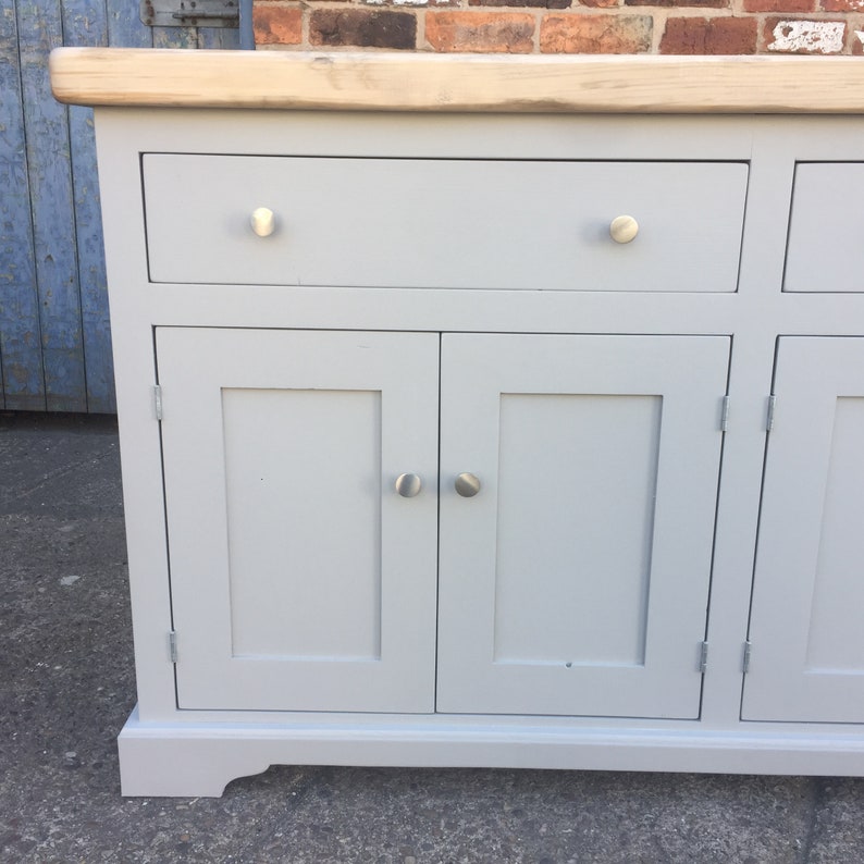 Extra Large Shaker Style Painted Sideboard 3 Drawers Over 3 | Etsy