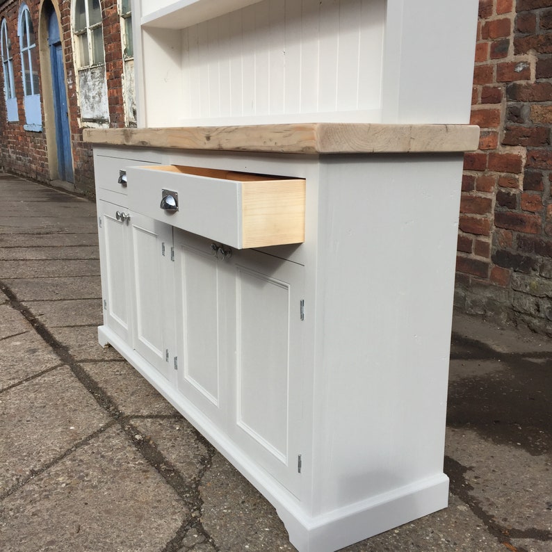 Large Shaker Style Painted Welsh Dresser Drawer and Cupboard - Etsy UK