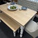 5ft Farmhouse Dining Table With Rustic Pine Wood Top and Bench, Made to ...