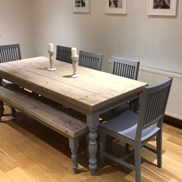 7ft Farmhouse Table - Etsy UK
