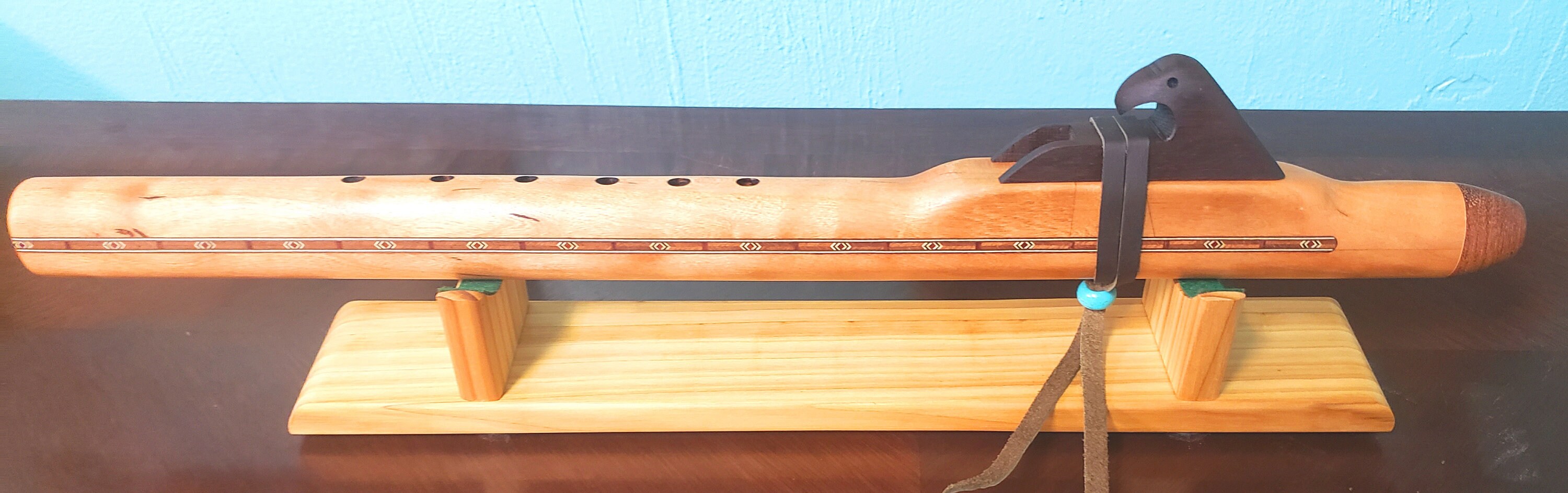 Native American Flute - Solid Cherry Wood - Key of F ...awesome Sound ...