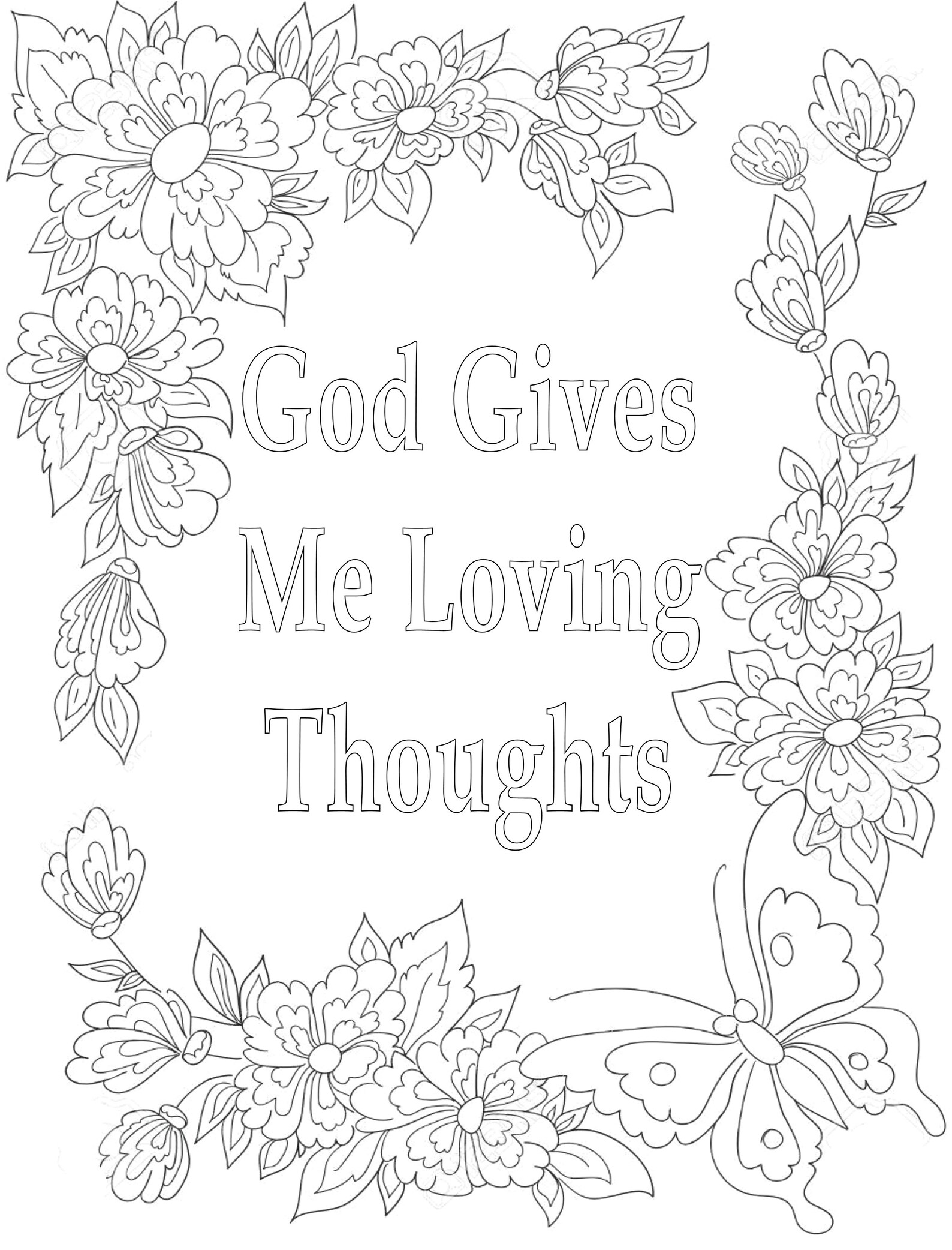Inspirational Coloring Book - Spiritual Affirmations - Digital Download ...