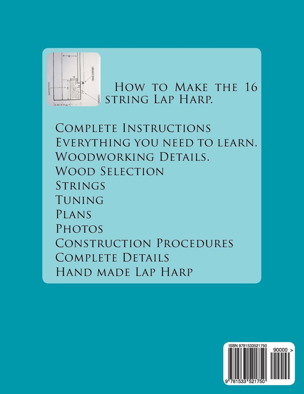 How to MAKE a Lap Harp Books/and PLANS to Make Harp Digital Download in ...