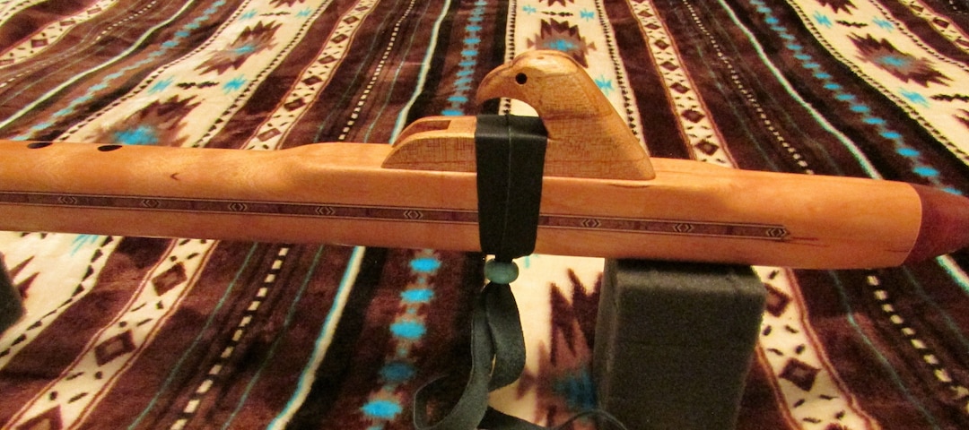 Native American Flute Cherry Wood Key of Low D - Etsy