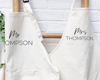 Custom Aprons for Couples - Etsy