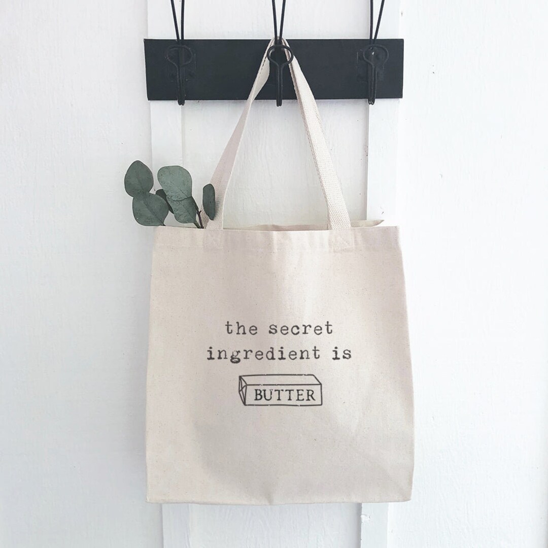 Secret Ingredient - Canvas Tote Bag, Market Bag, Grocery Bag, Farmhouse ...